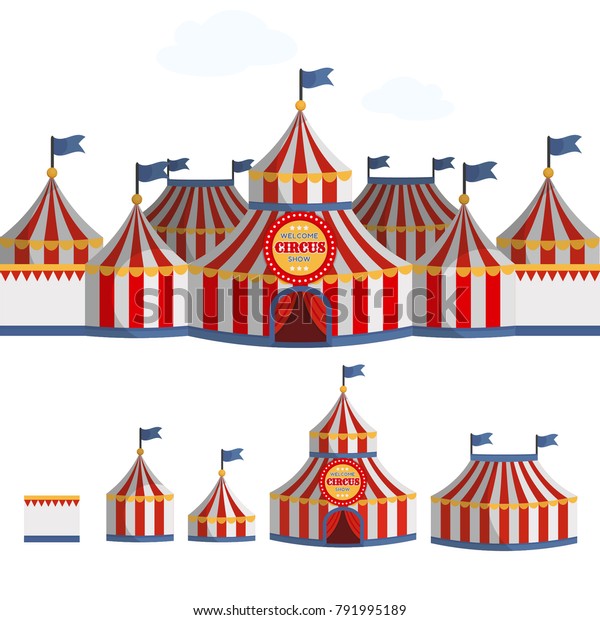 Circus Tent Cartoon Vector Illustration Stock Vector (Royalty Free ...