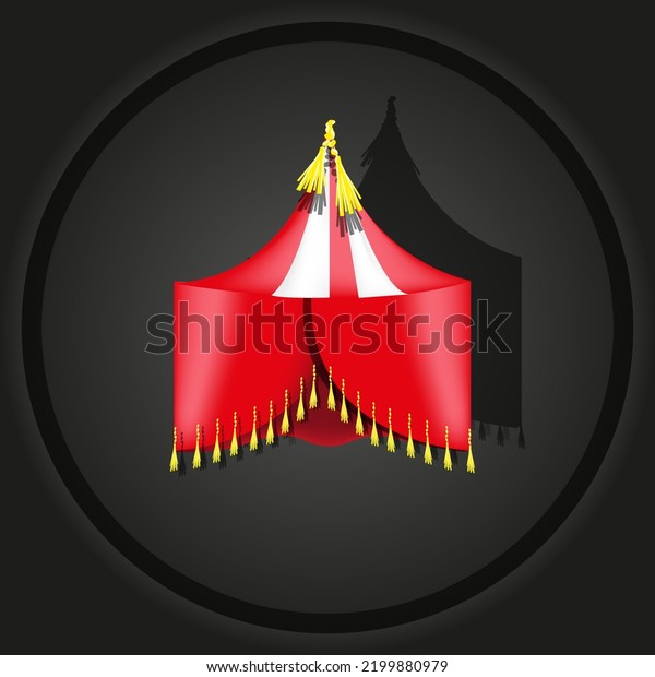 Circus Tent Style Cut Out Paper Stock Vector (Royalty Free) 2199880979 ...