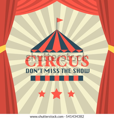 Circus Theme Poster Design Carnival Poster Stock Vector (Royalty Free ...