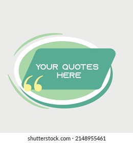 Citations Citation Frame Greeting Stickers Comment Stock Vector ...