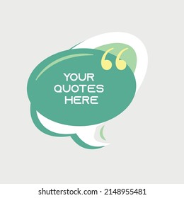 Citations Citation Frame Greeting Stickers Comment Stock Vector ...