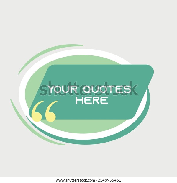 Citations Citation Frame Greeting Stickers Comment Stock Vector ...