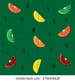 Citrus Set Illustration Vector Graphic Stock Vector (Royalty Free ...