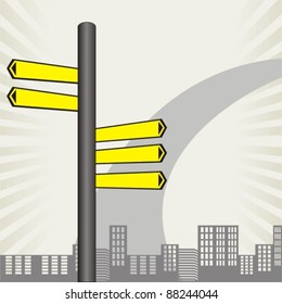 City Arrow Stock Vector (Royalty Free) 88244044 | Shutterstock