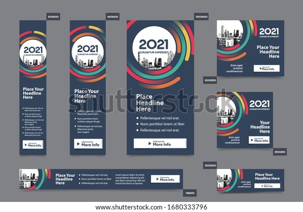 City Background Corporate Web Banner Template Stock Vector (Royalty ...