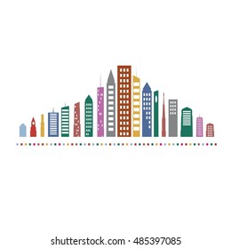 City Background Your Design Stock Vector (Royalty Free) 485397085 ...