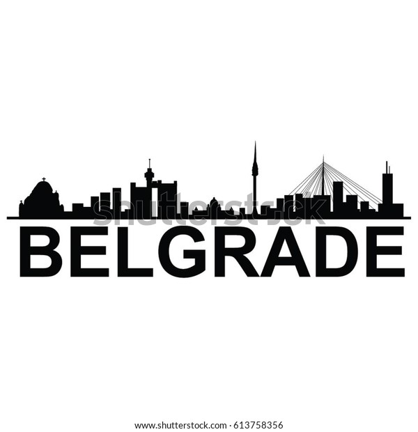 Belgrader Vektor der Stadt: Stock-Vektorgrafik (Lizenzfrei) 613758356 ...