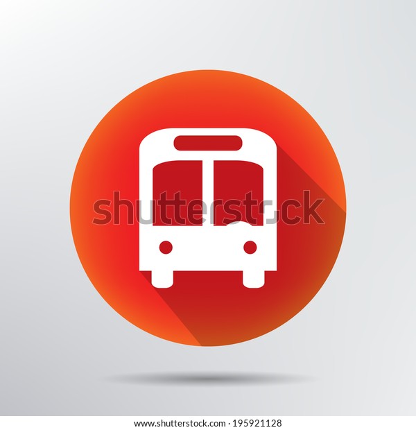 City Bus Icon Stock Vector (Royalty Free) 195921128