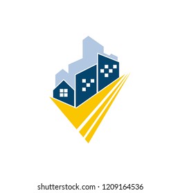 City Check Mark Logo Image Stock Vector (Royalty Free) 1209164536 ...