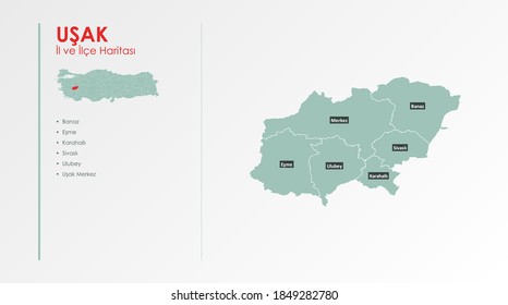 Usak turkey map 57 รายการ ภาพ ภาพสต็อกและเวกเตอร์ | Shutterstock