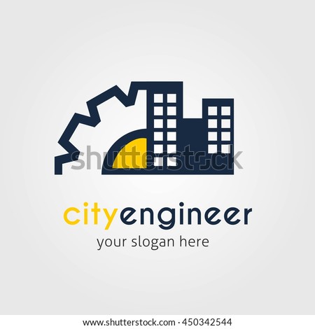 City Engineer Logo Design Template Vector Stock Vector (Royalty Free ...