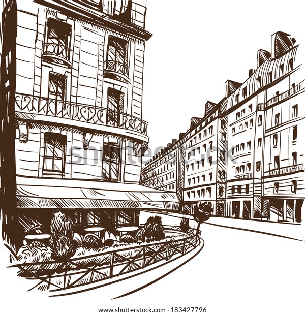 City Hand Drawn Vector Illustration Stock Vector (Royalty Free ...