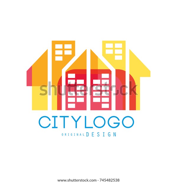 City Logo Original Design Abstract City Stock Vector (Royalty Free ...