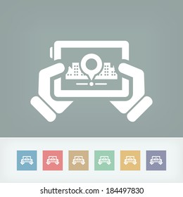 City Map Icon Stock Vector (Royalty Free) 184497830 | Shutterstock