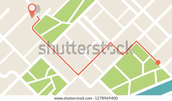 City Map Navigation Gps Navigator Point Stock Vector (Royalty Free ...