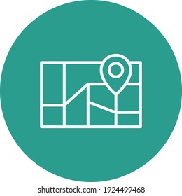 City Map Pin Icon Vector Image Stock Vector (Royalty Free) 1924499468