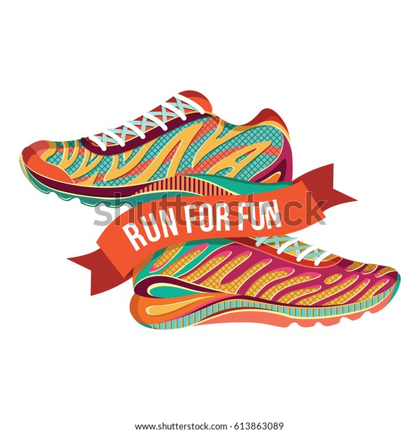 City Marathon Run Fun Poster Running Stock Vector (Royalty Free ...
