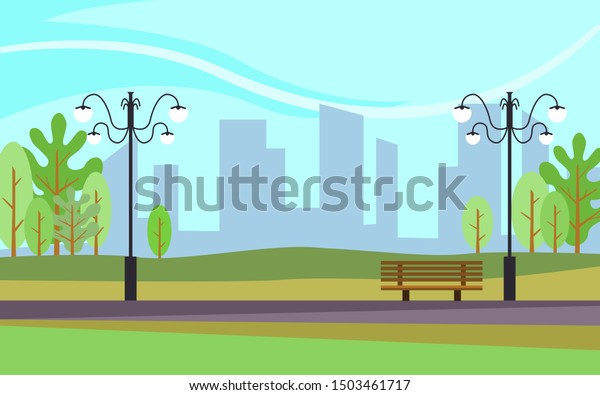 City Park Design Modern Design Vector Stock Vector (Royalty Free ...