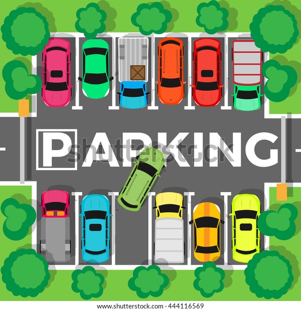 City Parking Vector Shortage Parking Spaces Stock Vector (Royalty Free ...