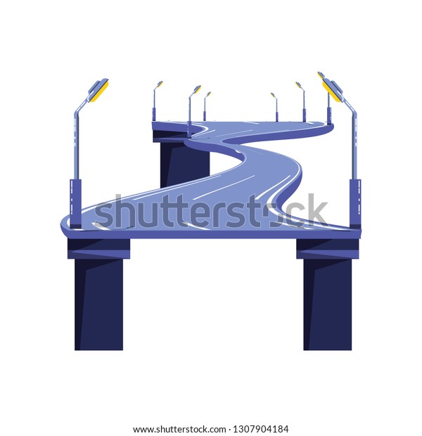 City Road Scene Icon Stock Vector (Royalty Free) 1307904184 | Shutterstock