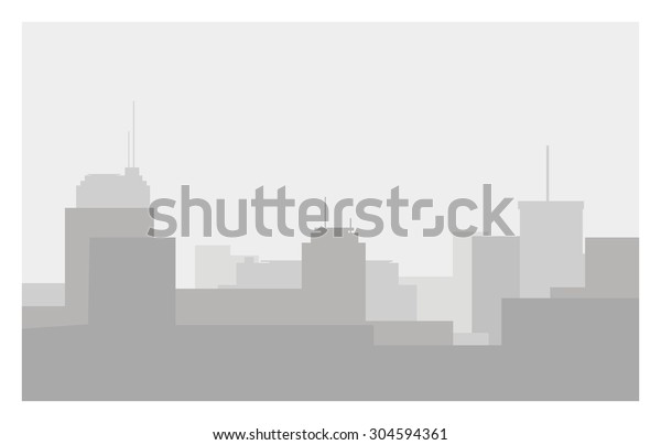 City Simple Silhouette Stock Vector (Royalty Free) 304594361 | Shutterstock