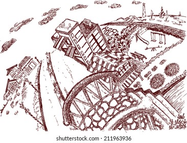 226 City fish eye Stock Illustrations, Images & Vectors | Shutterstock