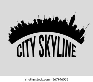 City Skyline Design Stock Vector (Royalty Free) 367946033 | Shutterstock