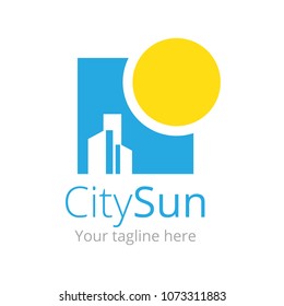 City Sun Logo Stock Vector (Royalty Free) 1073311883 | Shutterstock