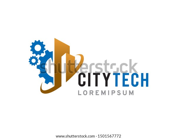 City Tech Logo Symbol Icon Template Stock Vector (Royalty Free ...