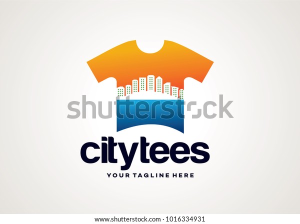 City Tees Logo Template Design Vector Stock Vector (Royalty Free ...