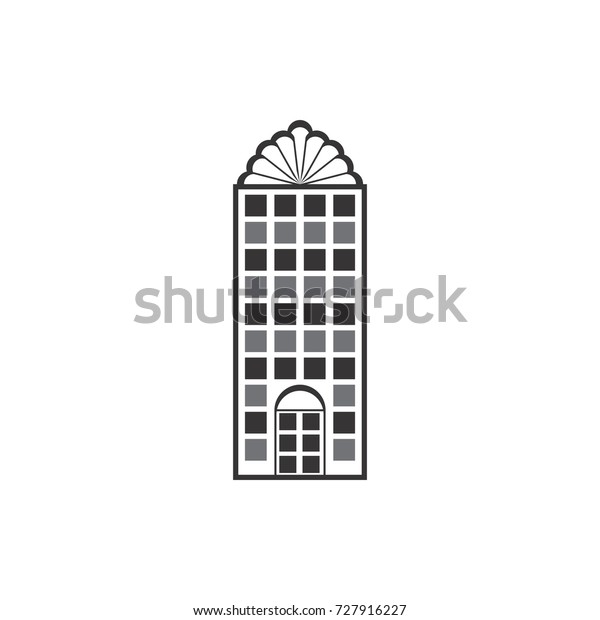 City Tower Icon Logo Design Vector Stock Vector (Royalty Free ...