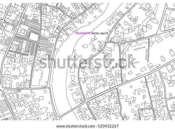 City View Map Abstract Illustration Vector Stock Vector (Royalty Free ...
