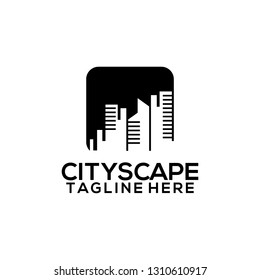 Cityscape Logo Design Stock Vector (Royalty Free) 1310610917 | Shutterstock