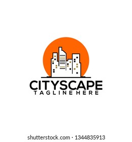 Cityscape Logo Design Stock Vector (Royalty Free) 1344835913 | Shutterstock
