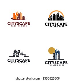Cityscape Logo Design Stock Vector (Royalty Free) 1350825509 | Shutterstock