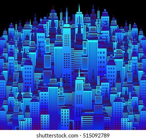 Cityscape Vector Illustration Stock Vector (Royalty Free) 515092789 ...