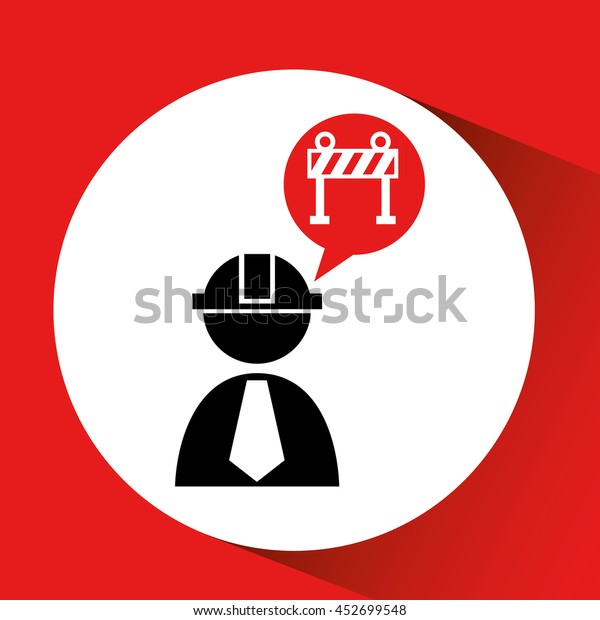 Civil Engineering Icon Stop Sign Vector Stock Vector (Royalty Free ...