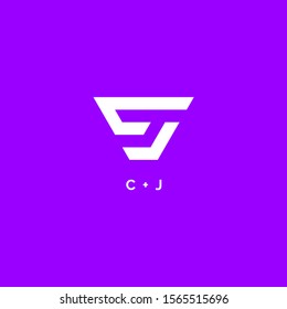Cj Letter Logo Concept C J Stock Vector (Royalty Free) 1565515696 ...