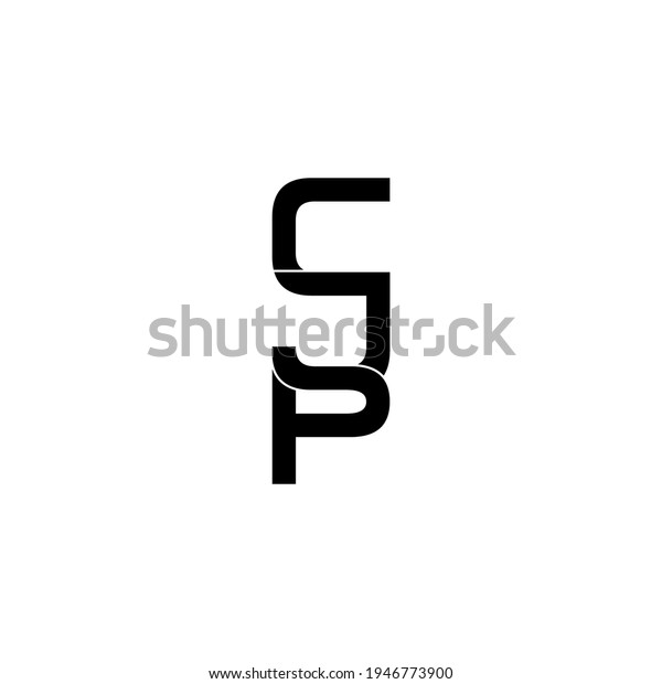 Cjp Letter Original Monogram Logo Design Stock Vector (Royalty Free ...