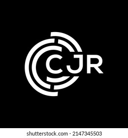 Cjr Letter Logo Design On Black Stock Vector (Royalty Free) 2147345503 ...