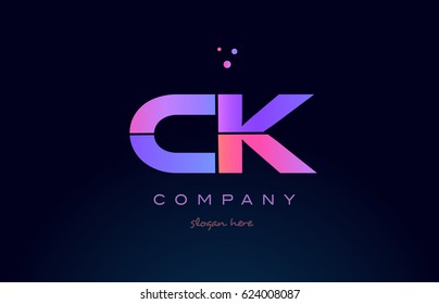 Ck C K Creative Color Blue Stock Vector (Royalty Free) 624008087 ...