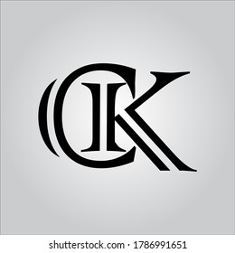 Ck Letter Logo White Background Nice 库存矢量图（免版税）1786991651 | Shutterstock