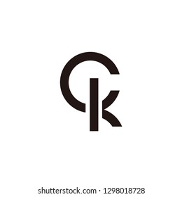 Ck Letter Vector Logo Stock Vector (Royalty Free) 1298018728 | Shutterstock