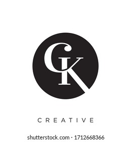 Ck Logo Design Vector Icon Symbol Stock Vector (Royalty Free ...