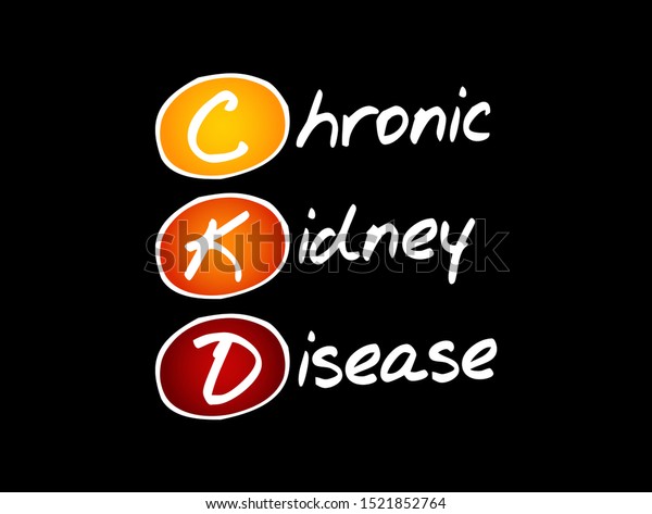 Ckd Chronic Kidney Disease Acronym Medical Stock Vector (Royalty Free ...