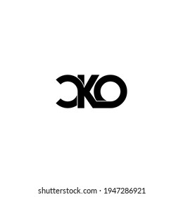Cko Letter Original Monogram Logo Design Stock Vector (Royalty Free ...