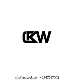 Ckw Letter Original Monogram Logo Design Stock Vector (Royalty Free ...