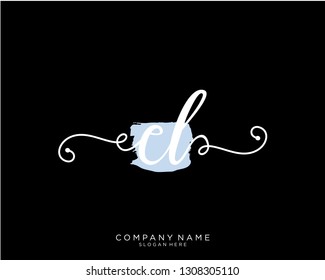 Cl C L Initial Handwriting Logo Stock Vector (Royalty Free) 1308305110 ...