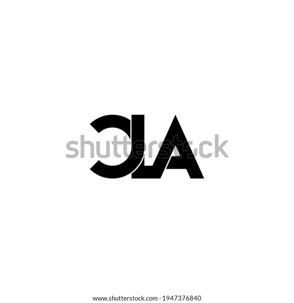 Cla Letter Original Monogram Logo Design: เวกเตอร์สต็อก (ปลอดค่า ...