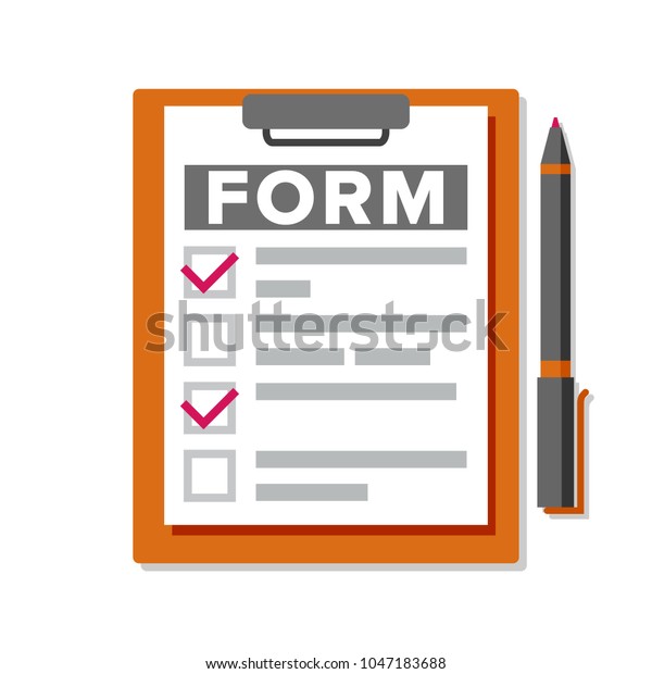 Claim Form Vector Medical Office Paperwork Stock Vector (Royalty Free ...